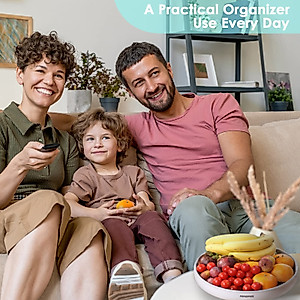 Large Lazy Susan 12 inch – Plastic Lazy Susan Organizer with 6 Steel Ball Bearings, Non-Slip Spinning Cabinet Turntable by renemos(White+Grey, 1 Pack)