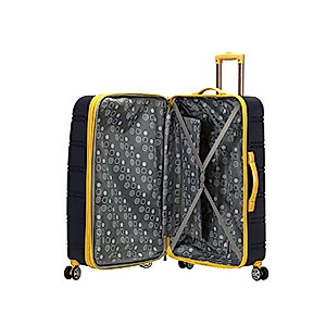 Rockland Unisex Adults Melbourne Hardside Expandable Spinner Wheel Luggage, Navy, 2-Piece Set (20/28)