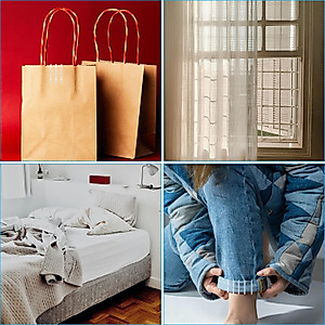 SHRJ 300Pcs Plastic Alligator Clip U Shape Clothespins Transparent Shirt Fixing for Ties Socks Pants Skirts, Hold Garments in Place, 1.5inch/38mm