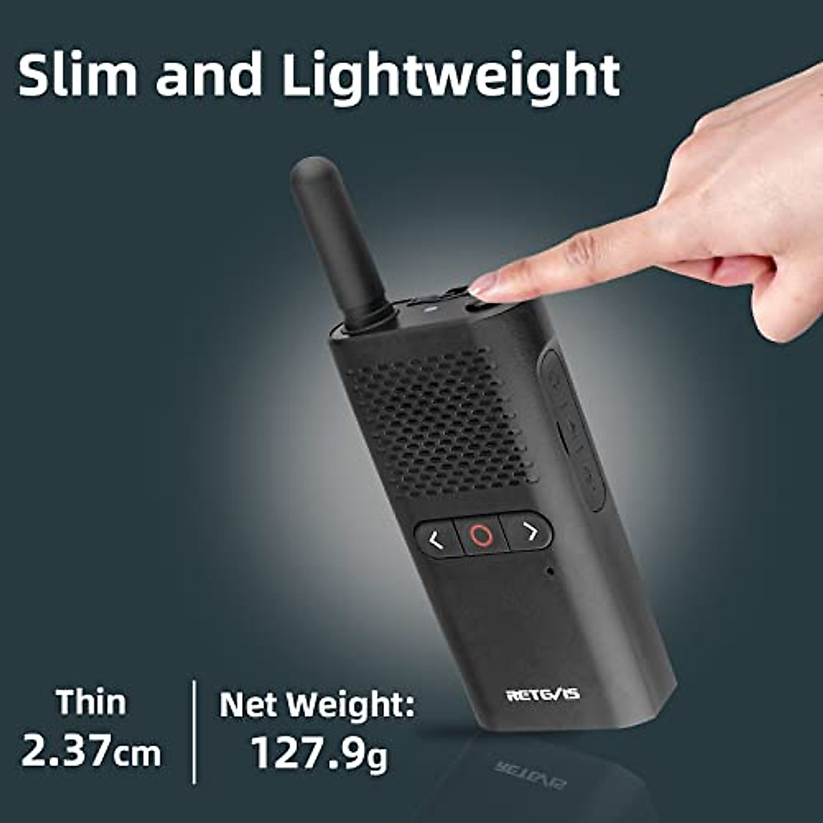 Retevis RB28B Walkie Talkies for Adults,Two Way Radios Long Range Rechargeable,1500mAh Battery,USB Charging,Mini 2 Way Radio Handheld for Easter Gifts Hiking Outdoor Camping Trip Hunting(4 Pack)