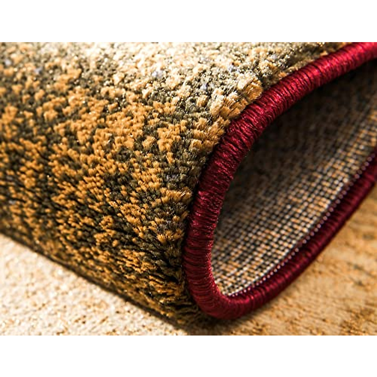 Unique Loom Barista Collection Area Rug - Timor (2' 2" x 6' 1" Runner, Multi/ Red)