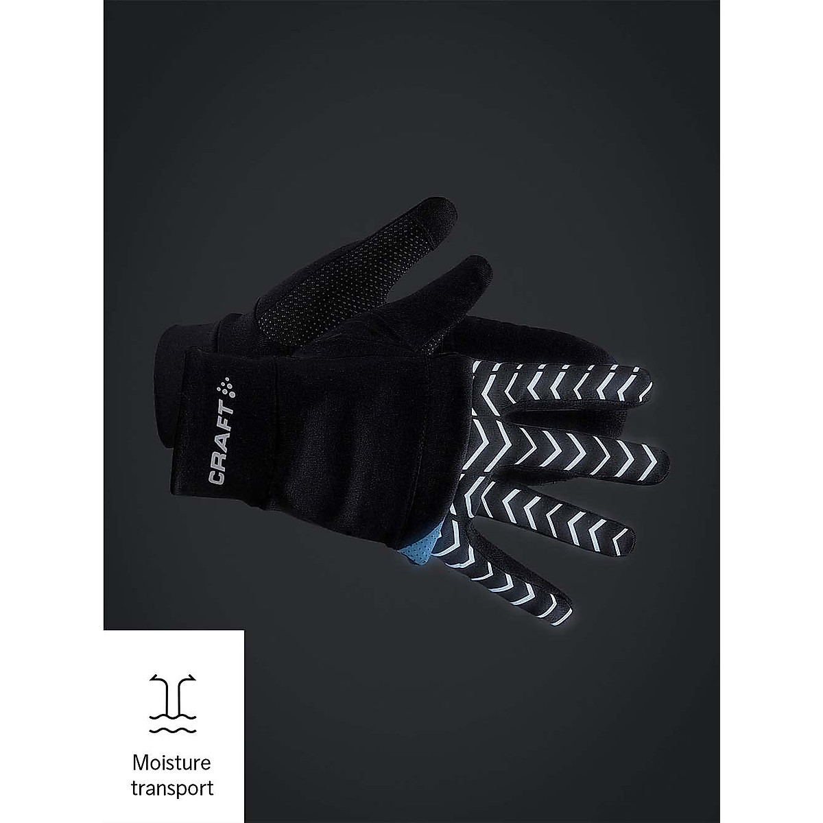 Craft Sportswear Unisex ADV Lumen Hybrid Glove, Black, Large