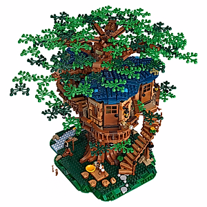 LEGO Ideas 21318 Tree House Playset Building Kit (3,036 Pieces) — Collectible Display Set and Birthday Family Christmas Holiday Toy for Adults & Kids — Drawstring Bag