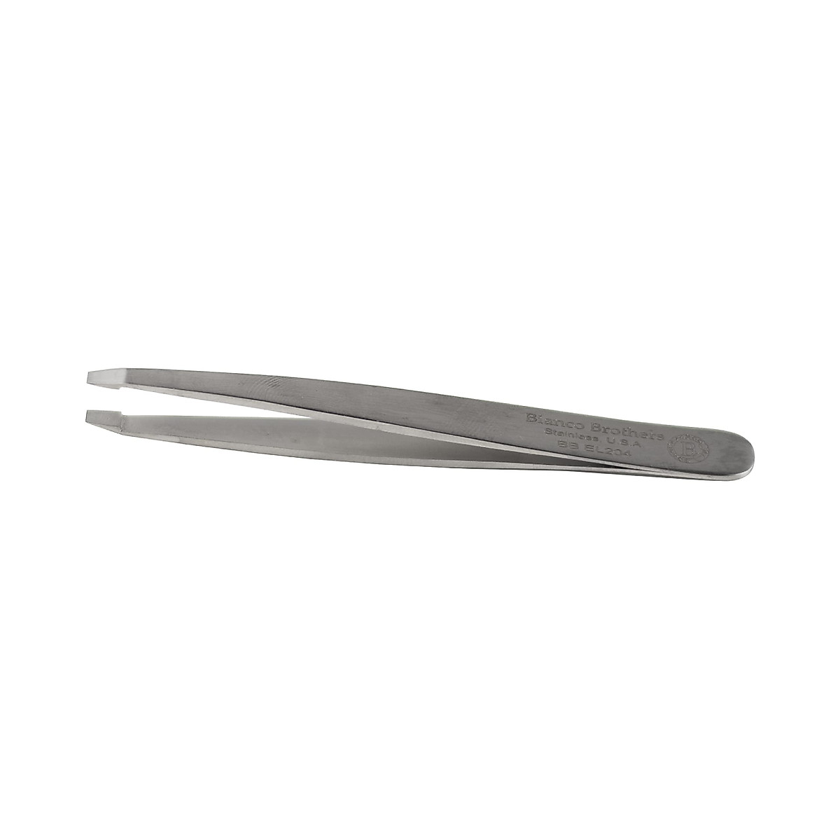 Bianco Brothers Professional Grade Stainless Steel Tweezers | Strong and Rust Resistant Tweezers with Straight Tip Design for Precision and Comfort | Perfect for Facial Hair Removal for Women & Men.