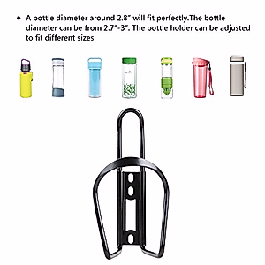 Water Bottle Cage - Lightweight Alloy Aluminum Water Bottle Holder for Bike - 2 Pack Bicycle Water Bottle Holder Brackets – Water Bottle Mount for MTB Bike, Road Bike - Easy to Install