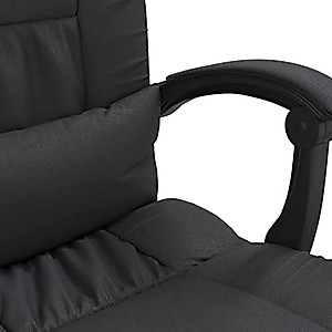 Ergonomic Office Chair, High Back Chair, Massage Reclining Office Chair Black Faux Leather Suitable for Home Office