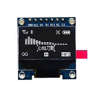 Hailege 0.96" SSD1306 SPI OLED LCD Display 128X64 OLED for 51 STM33 Arduino Raspberry Pi White Font