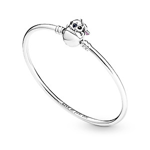 IBAGKE 925 Sterling Silver Bracelet for charm bangle Love at first bite engraved Fit 928 Sterling Silver Charms Bracelet for Women for Christmas Valentine Day Gift