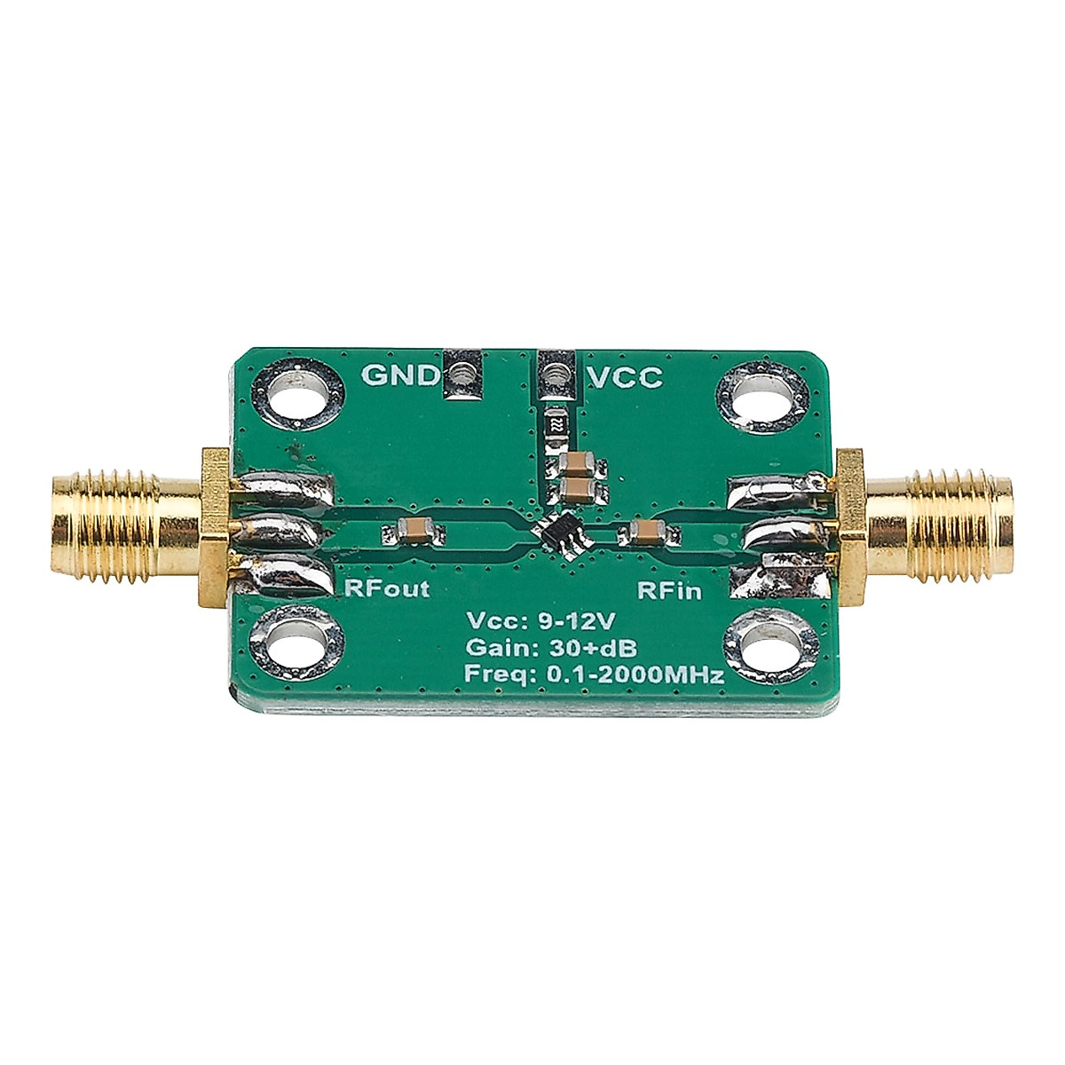FORIOT 9-12V Radio Frequency Wideband Amplifier Low Noise Amplifier LNA 0.1-2000MHz Gain 32dB