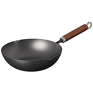 Yoshikawa Black Steel Fry Pan, 9