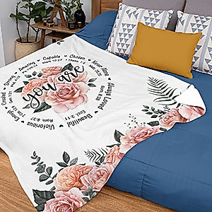 UMACVN Birthday Gifts for Women, Mom, Friend - Christian Gifts for Women - Inspirational Gifts for Women, Spiritual Gifts for Women - Religious Gifts for Women Fleece Blanket