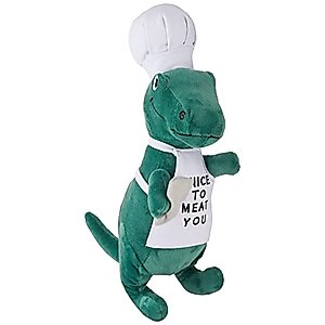 Fringe Studio Plush Pet Toy with Squeaker, King of The Grill (289624), Multicolor