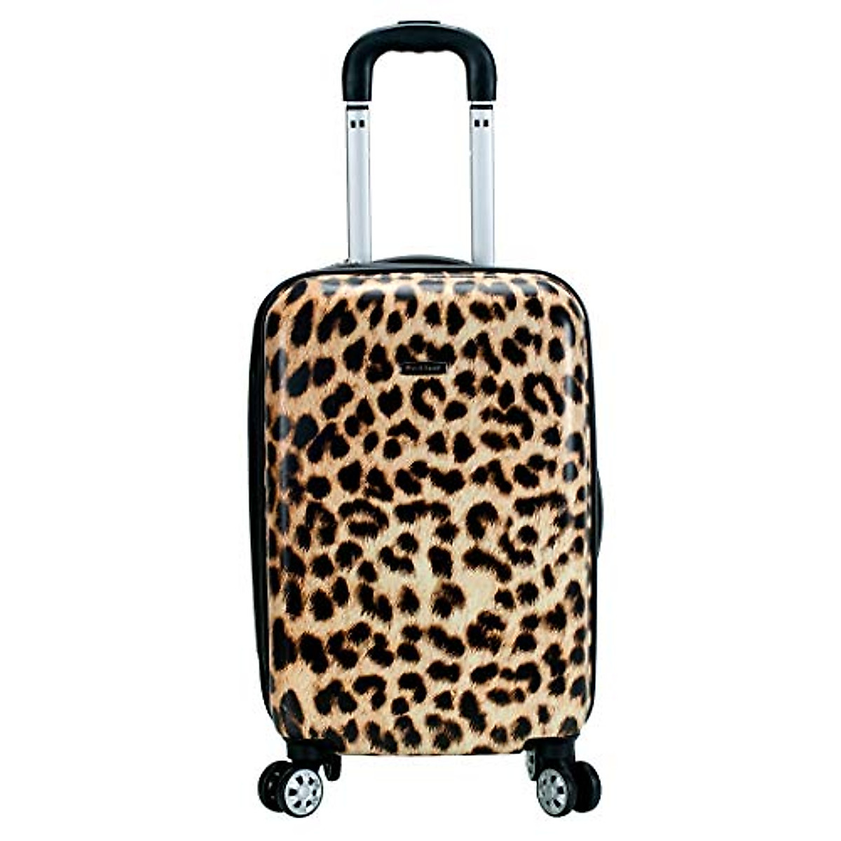 Rockland Safari Hardside Spinner Wheel Luggage, Leopard, 3-Piece Set (20/24/28)