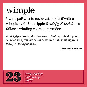 365 New Words-A-Year Page-A-Day Calendar 2022: For Students, Writers, Crossword Fanatics and Lovers of Language