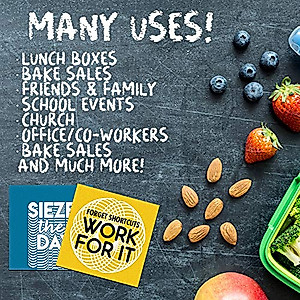 Savoychef 100 Inspirational Quote Cards - Motivational, Encouragement, Gratitude, and Self Care - 3"x3" Size