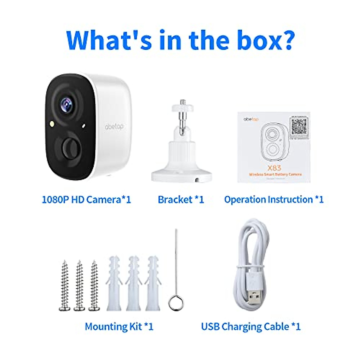 Outdoor Security Camera, Wireless Outdoor Camera with Color Night Vision, AI & PIR Motion Detection, Battery Powered Security Camera Wireless Outdoor, 1080P HD Security Camera, 2-Way Audio, SD/Cloud