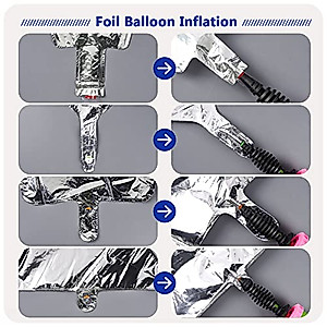 PartyWoo Dark Blue Star Balloons 6 pcs, One-Piece 14-Pointed Starburst Balloons, 27 & 22 inch Star Explosion Balloons with Ribbon, Point Star Foil Balloons, Large Mylar Balloons for Party Decorations