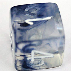 Chessex Polyhedral 7-Die Nebula Dice Set - Black with White