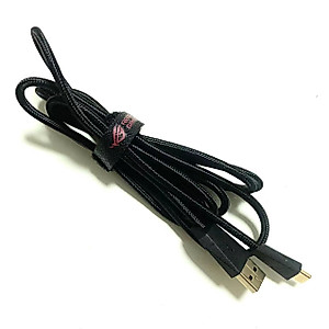 LZYDD USB Charging Cable for ASUS ROG Gladius III/ROG Keris/ROG Chakram/ROG Strix Scope/ROG Pugio II Mouse/Falchion Wireless 65% Keyboard(Black USB C Port)