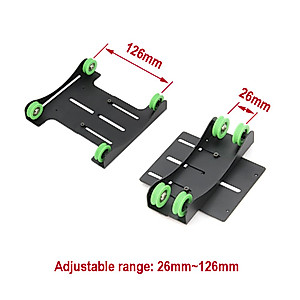 Zeberoxyz 3D Printer Filament Holder with Adjustable 26-126mm Filament Mount Rack Bracket Fits for TPU/PLA/ABS/Nylon 0.5-3KG 3D Printing Materials (Holder for 0.5-3kg Filament)