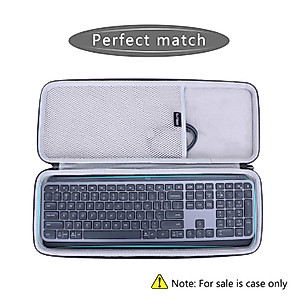 LTGEM Case Compatible with Logitech MX Keys S/MX Mechanical/MX Keys Wireless Keyboard(Inside: 17.1"x6"x1.1"), Case Only