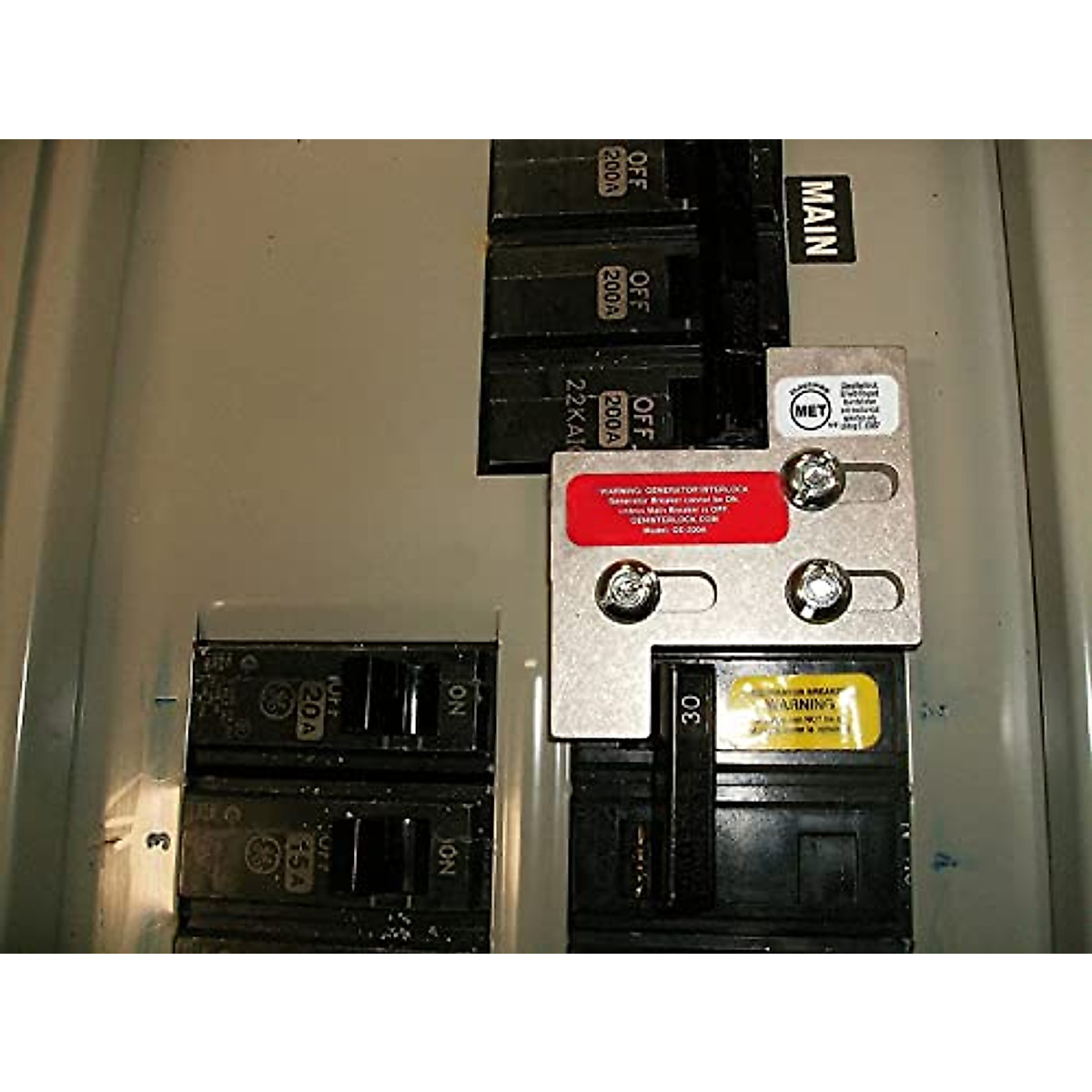 GE-200A Generator Interlock Kit for 150/200 Amp Panels