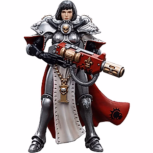 JoyToy 1/18 Warhammer 40,000 Action Figure Adepta Sororitas Battle Sisters Order of The Argent Shroud Irmengard Model