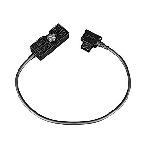 ZITAY D-tap 1x4 Power Splitter Hub with Reverse Insertion Prevention Adapter for VMount Battery