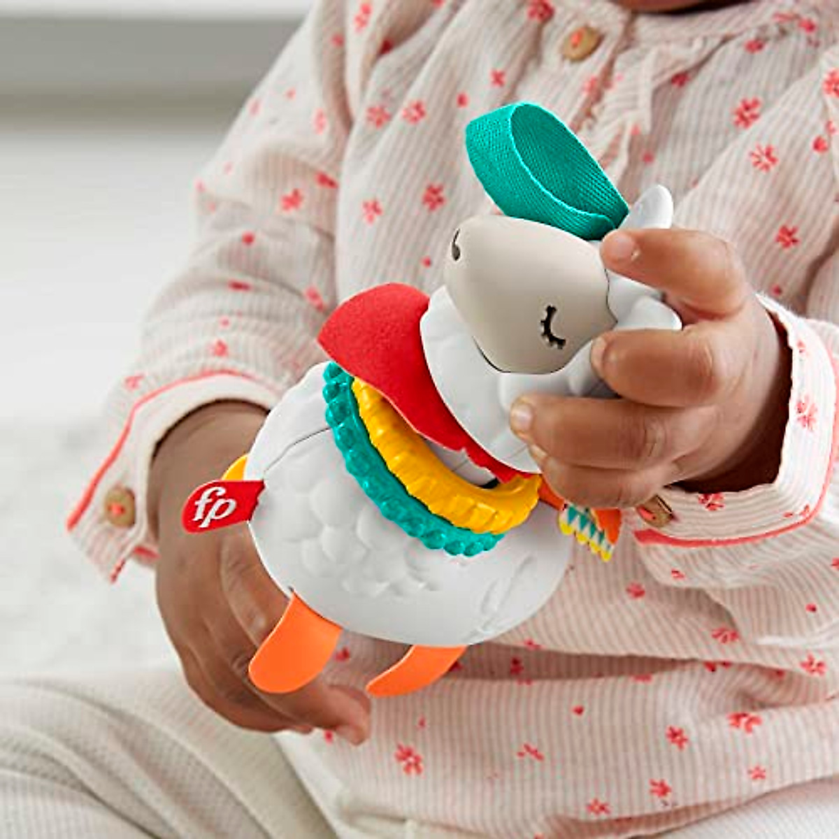 Fisher-Price Click Clack Llama, Baby Take-Along Activity Toy