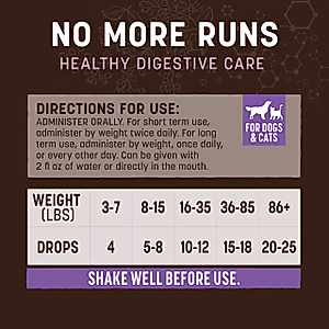 Earth Animal Herbal Remedies | No More Runs | 2 fl oz