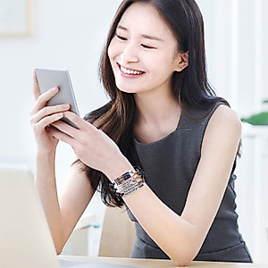 AleapDoll Christmas Stocking Stuffers Gifts 12 Pcs Bulk Inspirational Gifts Leather Bracelets for Women Girls Motivational Quotes Message Encouragement Cuff