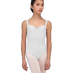 Wear Moi Faustine Leotard, White, Age 12-14, Microfiber Elasthan (FAUS12WHI)
