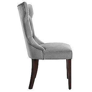 Dorel Living Clairborne Upholstered dining chair, set of 2, Gray