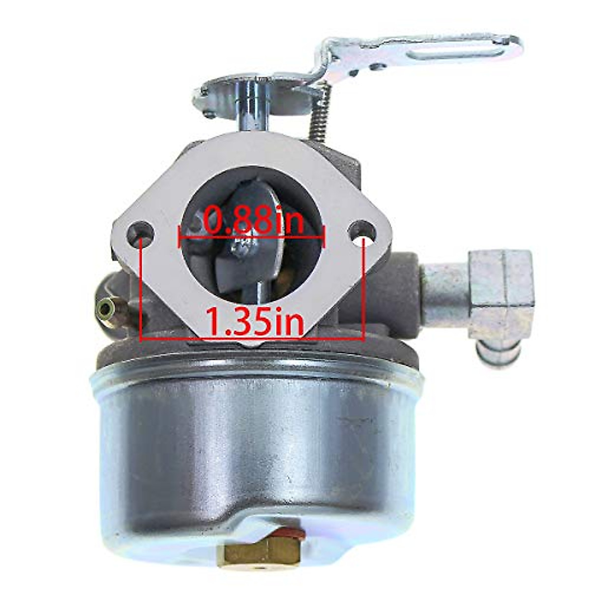 AUTOKAY Snow Blower Carburetor with Mounting Gasket Fuel Line Primer Blub Clamps for 632107 632107A 640084 640084A 640084B Toro 521 Snow Blower HSSK40 HSSK50 HS50 LH195SA Small Engine Mower Generator