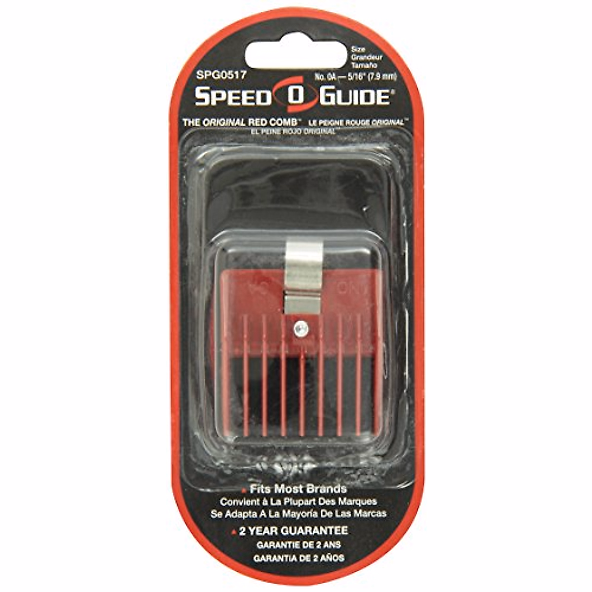 Speed-O-Guide SPG0517 Clipper Comb, Red