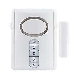 GE home electrical GE Personal Security Window and Door Alarm, Deluxe Alarm, DIY Protection, Burglar Alert, Keypad Activation, Easy Installation, Ideal for Home, Garage and More, 45117