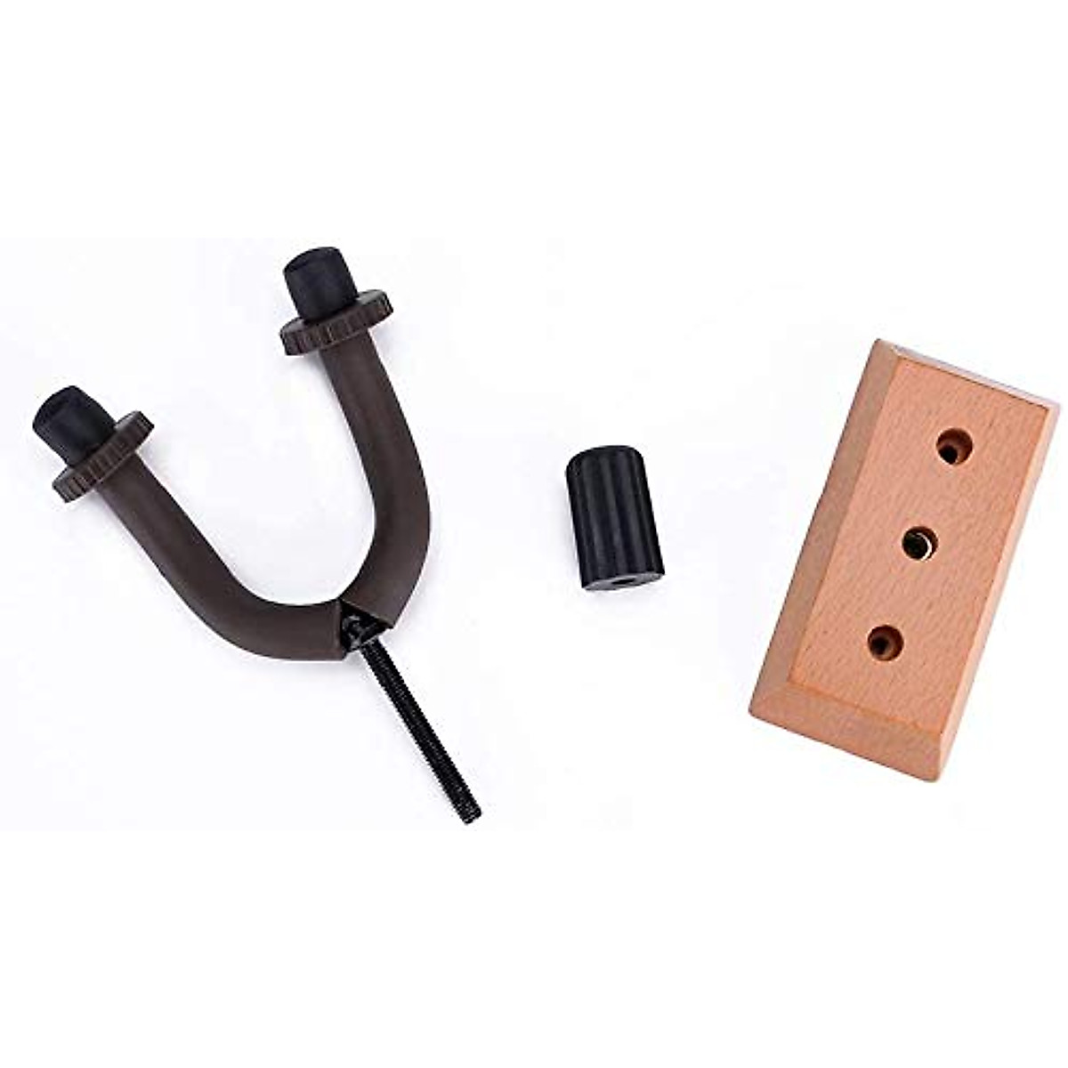 Lejoy Guitar Hangers Wall Mounts Holder Stand for Acoustic Electric Guitar Bass Ukulele-Beech wood （2-pack)