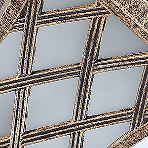 SKYGOO Creative Grid Outdoor Garden Lawn Light，European E27 Courtyard Light，Villa Garden Community High Post Lamp Garden Light，Garden Waterproof Outdoor Street Light