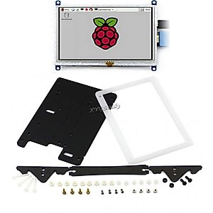 5 inch HDMI Touch LCD Display (B) with Bicolor Case Supports mini PC including Raspberry Pi 4 3 2 Model B B+ Banana Pi Pro BeagleBone Black @XYGStudy