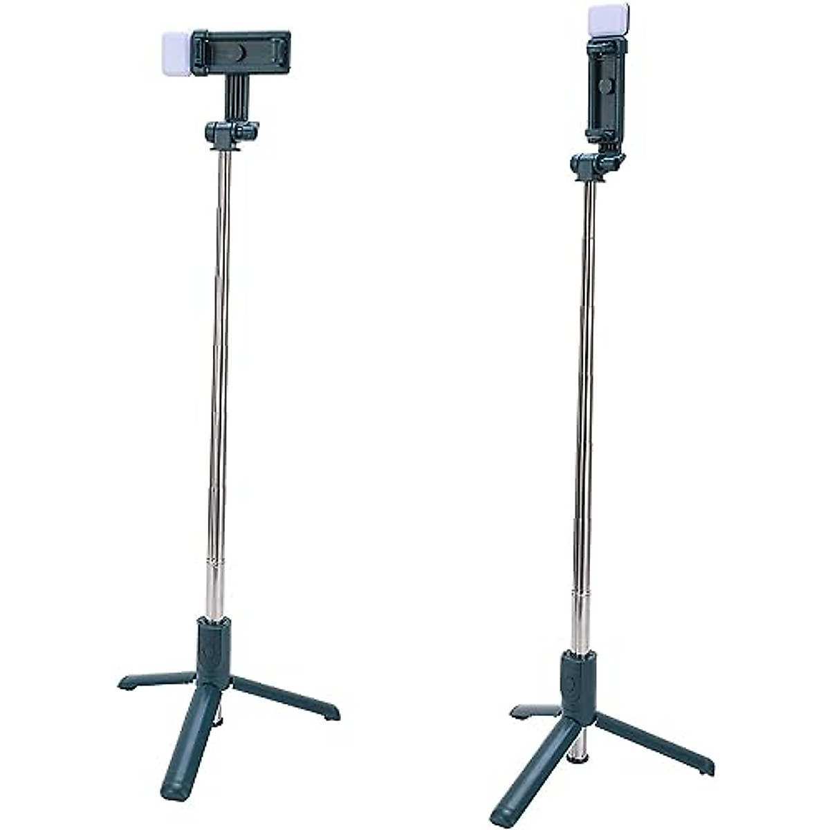 Bewinner Selfie Stick Tripod with Remote, Extendable Selfie Stick Tripod with Fill Light Compatible with Phone 13/13 Pro/12/11/11 Pro and Android Smartphone for Vlog Shooting