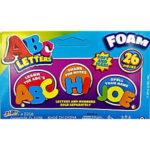 Non-Toxic ABC Alphabet Foam Letters Tiles 26 Pieces Soft Foam Colorful Learning Tool for Girl Boy & Toddlers Educational Game & Baby Bath Toys. Party Favor Baby Toys Classroom Supplies Lette-2206-1