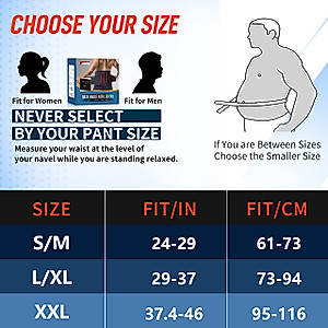 FEATOL Back Brace for Lower Back Pain Relief，Heavy Work Lifting, Sciatica, Herniated Disc with Ergonomically 3D Silicone Pad Men & Women XXL