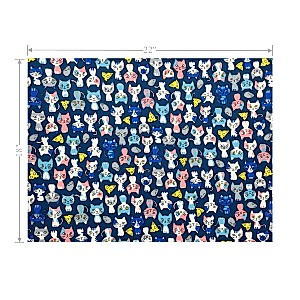 Cat Fabric Fat Quarters Bundles Cute Animal Pattern Cotton Quilting Fabric for Sewing Crafting 18" x 22" (7pcs) SZRUIZFZ