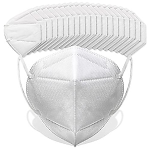 Disposable Face Mask 20 Pack, Earloop Face Protection, 5 Layer Protection Breathable Cup Dust Mask, Comfortable Adjustable Earloop Suitable