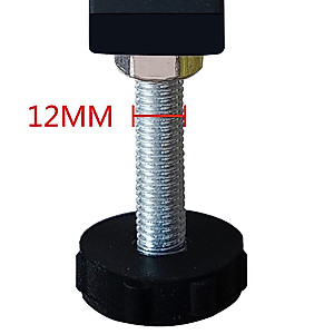 KUSRUP Adjustable Height Bed Frame Replaces Support Legs Heavy Duty Bed Center Frame Slat feet risers for Queen/King Platform 1PCS (1, 7.8" to 10.6")