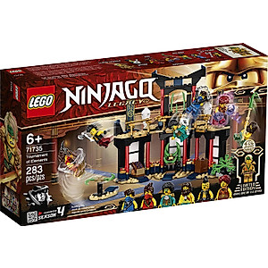 LEGO NINJAGO Legacy Tournament of Elements 71735 Temple Toy Building Set Featuring Ninja Minifigures, New 2021 (283 Pieces)