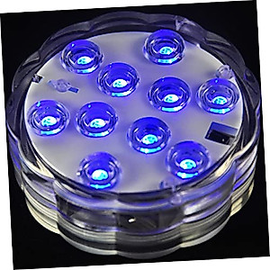 OSALADI 2 Sets Lighting LED Diving Hot Changing Submersible Underwater Aquarium Light Control Garden Aquariums Remote Pool Tub Fountain Pond Vase Fish Lamp with Decoration Base for Lights