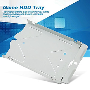 Internal Hard Disk Drive Mounting Bracket Kit for PS4 1200,Game HDD Tray Metal Ultra Thin Replacement Game Console Hard Disk Drive Bracket,with Screw Accessory