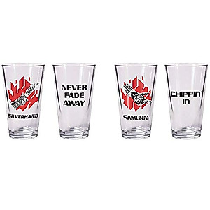 Dark Horse Deluxe Cyberpunk 2077 Johnny Silverhand Pint Glass Set, Multicolor