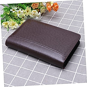 Ciieeo Notepad Calculator Leather padfolio Zippered Leather Portfolio Business Portfolio Zipper Portfolio Business Notepad Business padfolio folders for Binders with Zipper Wallet